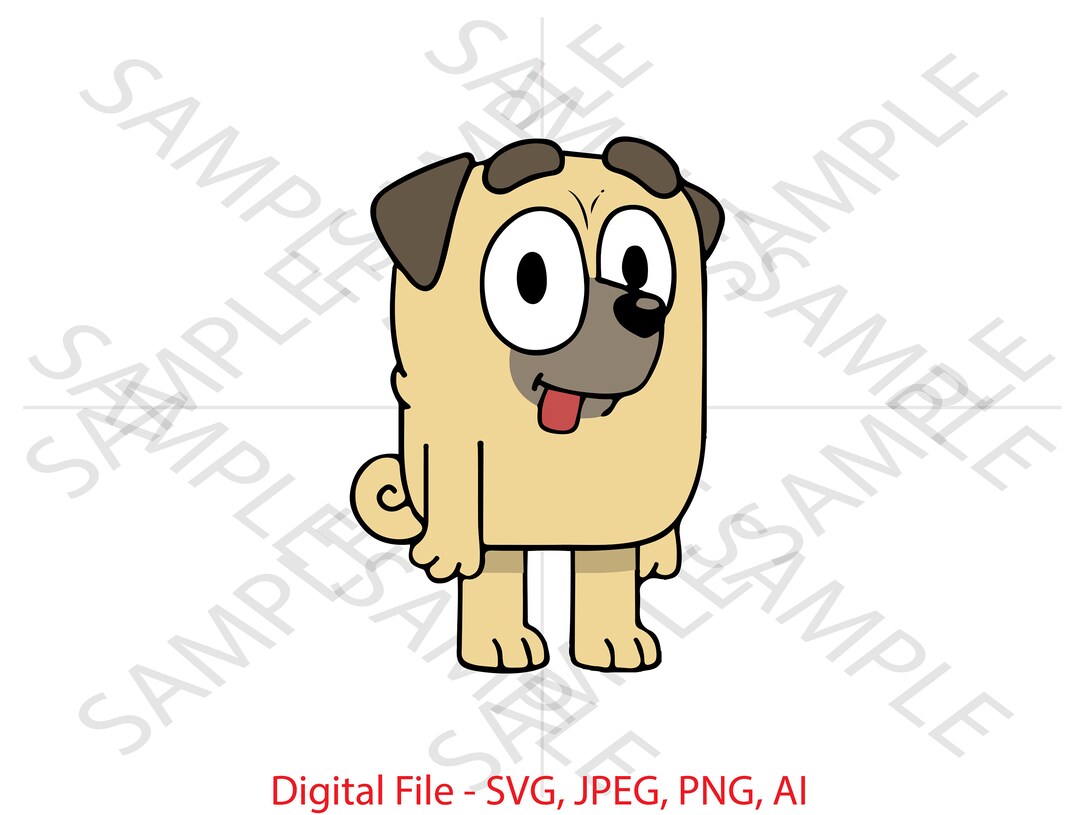 Buddy, Buddy Bluey, Bluey, Bluey SVG, Buddy Bluey Show, dessin animé ...