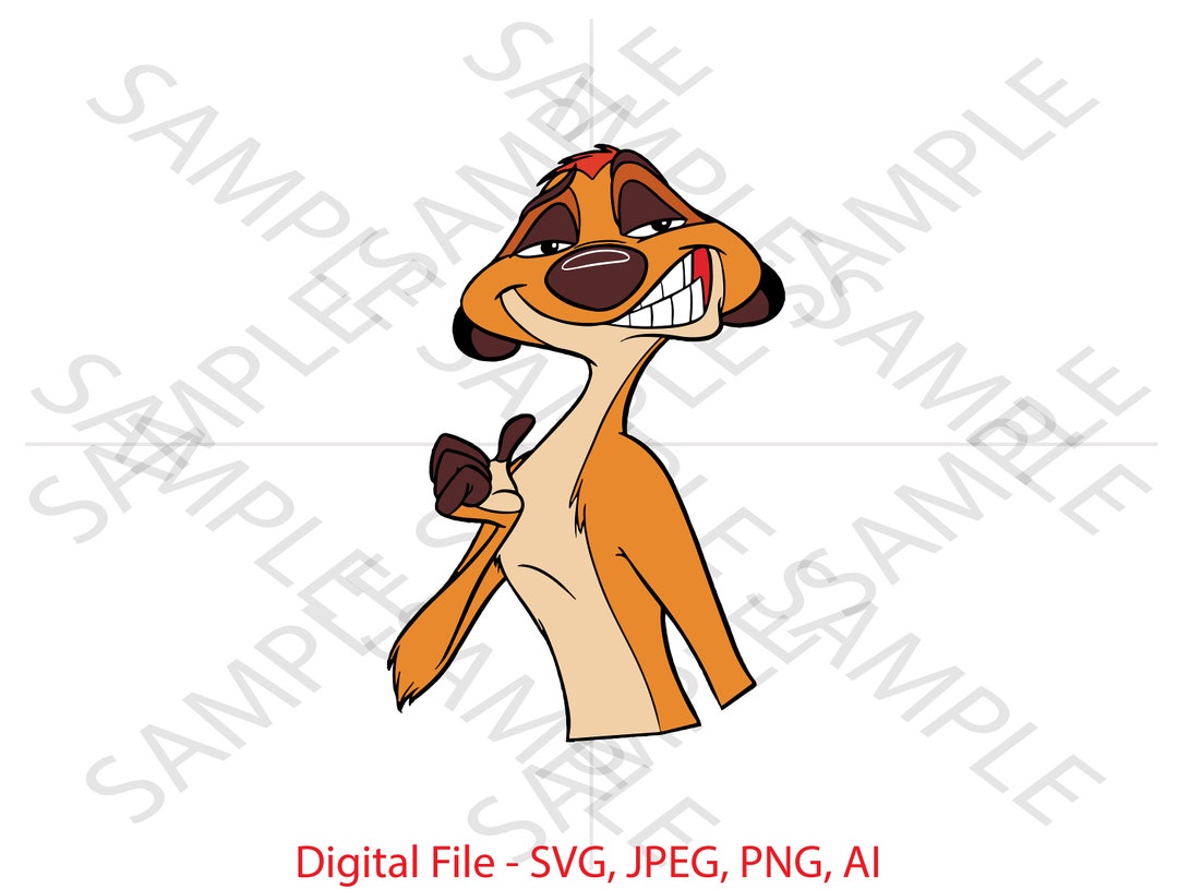 Buy Timon, the Lion King, the Lion King SVG, Timon the Lion King ...