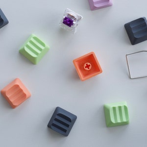 Pleat Keycaps, Purple Colour, OEM Profile (R1, R2, R3, R4), MX Mount ...