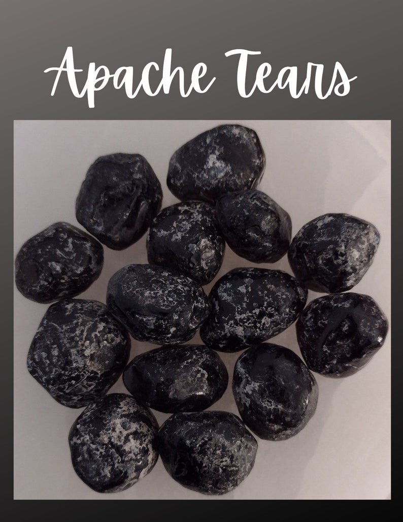 APACHE TEARS Tumbled Pocket Stone Grief, Sorrow, Grounding, Past Trauma ...