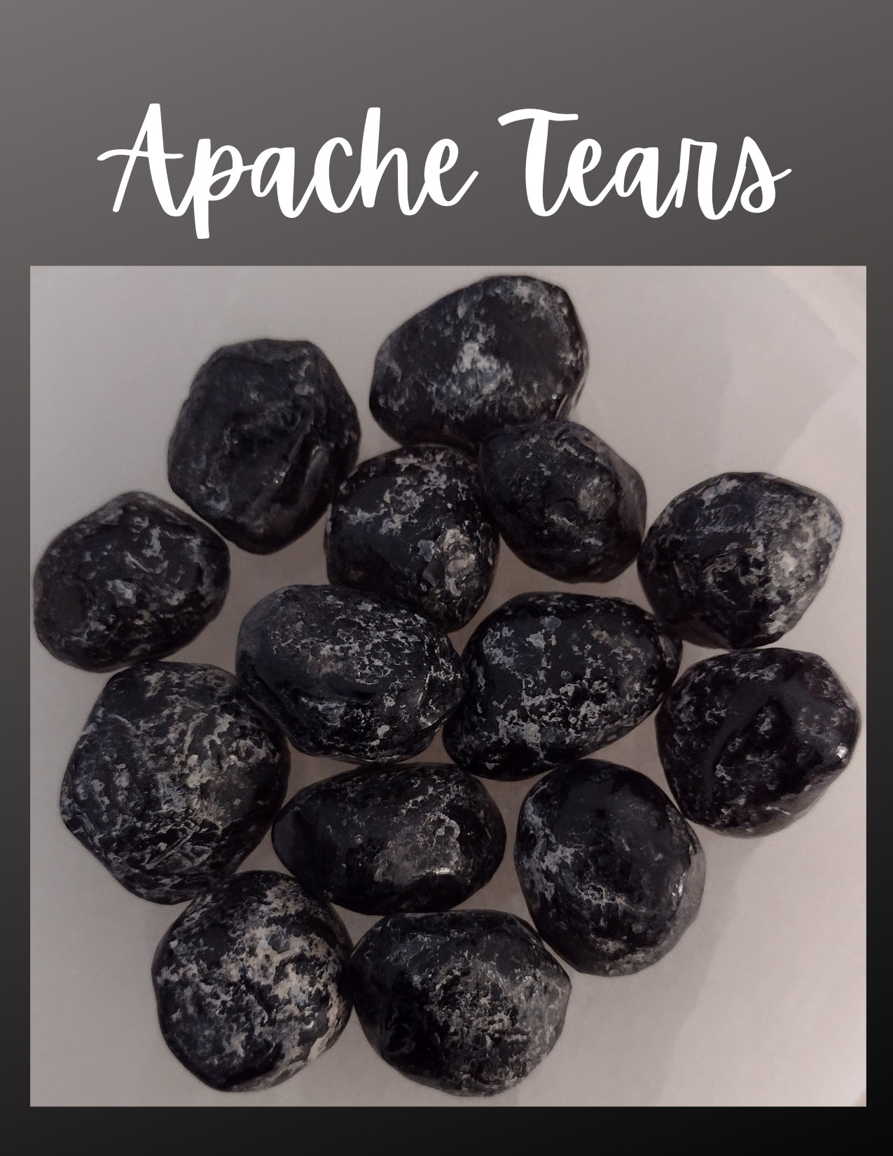 APACHE TEARS Tumbled Pocket Stone Grief, Sorrow, Grounding, Past Trauma ...