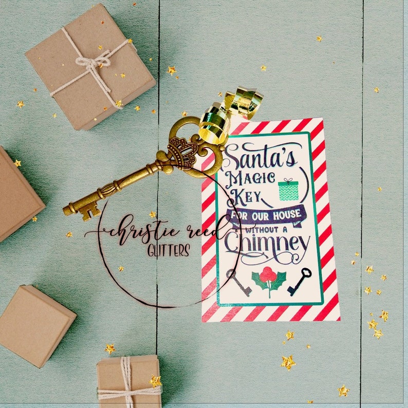 Santa's Magic Key - Christmas - Digital File - Download - PNG - Etsy