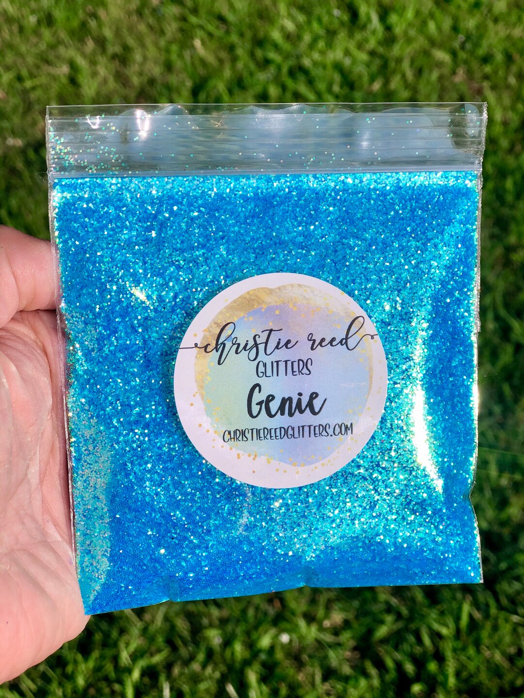 Genie Gorgeous Blue Transluscent Glitter Tumbler Making Glitter for ...