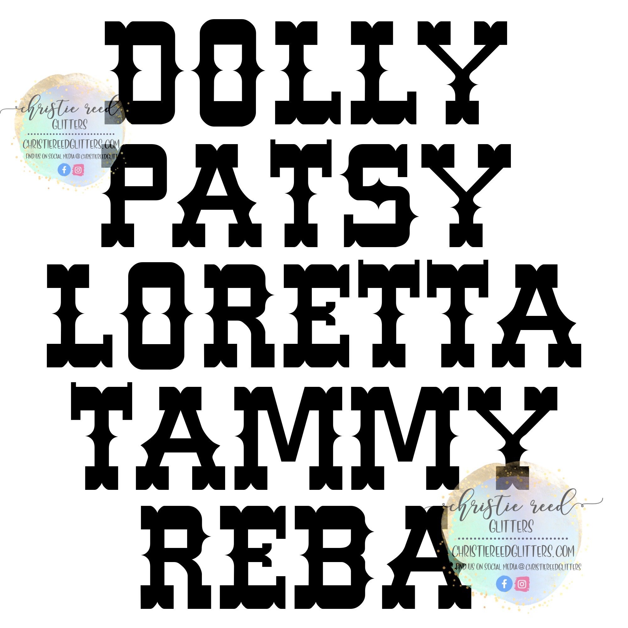 Country Music Dolly Patsy Loretta Tammy Reba Digital - Etsy