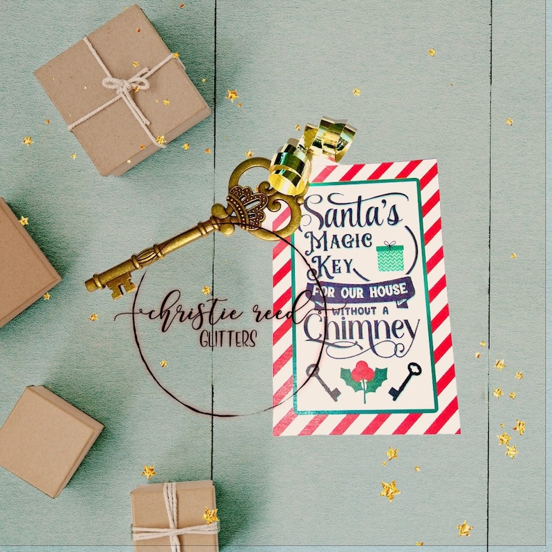 Santas Magic Key Christmas Eve Santa Gift Santa No Chimney Key - Etsy