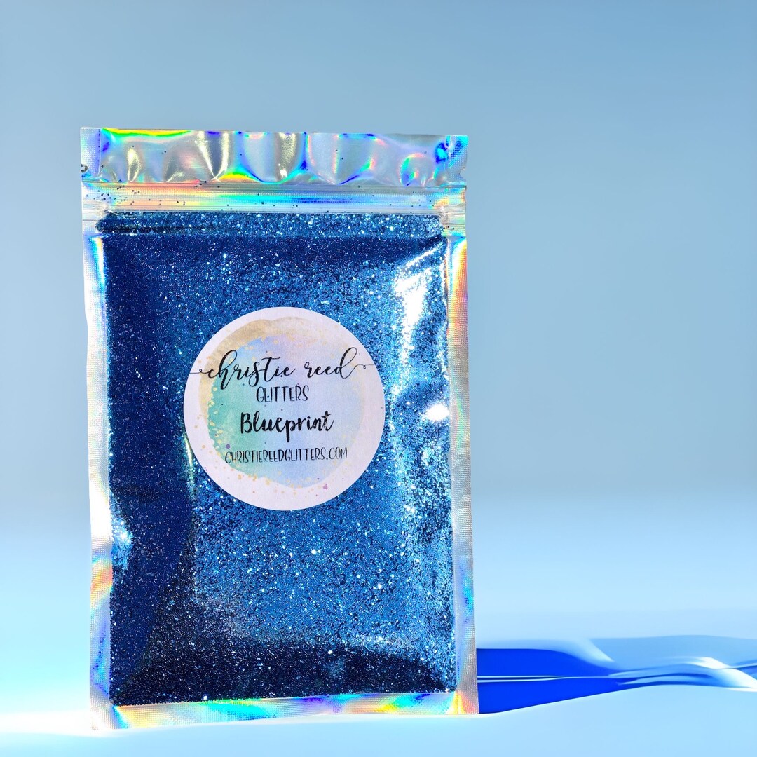 Blueprint Gorgeous Metallic Blue Polyester Glitter for Tumbler Making ...
