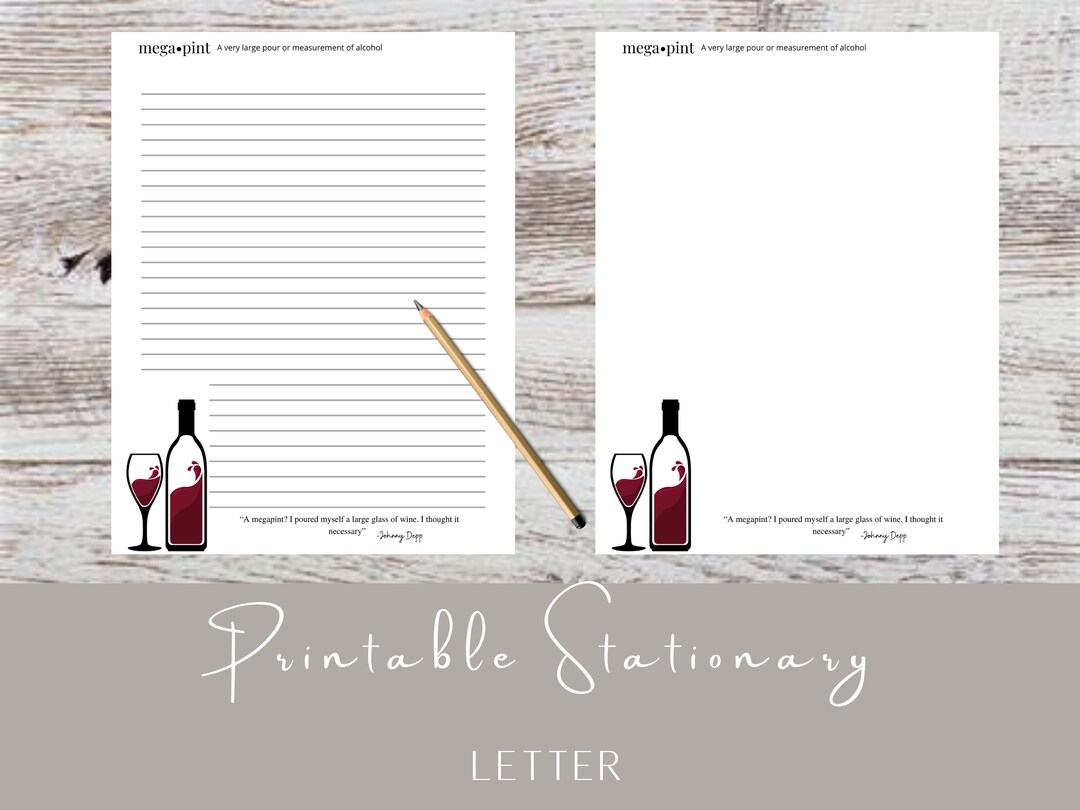 MEGAPINT PRINTABLE Notes Page, Lined Note Paper, Notes Page Planner ...