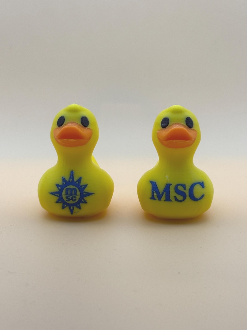 3D Printed Cruise Duck | MSC Inspired Cruising Duck - Etsy
