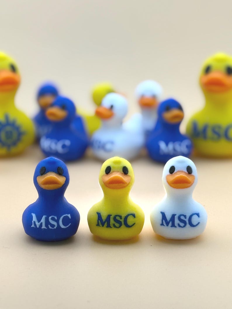 3D Printed Cruise Duck | MSC Inspired Cruising Duck - Etsy