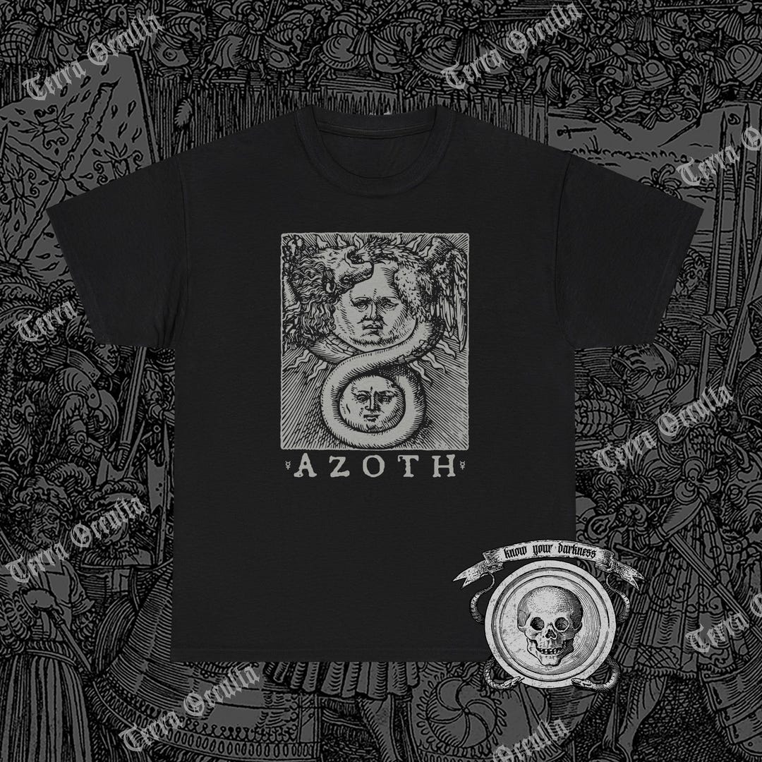 Azoth Shirt, as Above so Below, Solve Et Coagula, Alchemy - Etsy