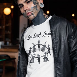 Live Laugh Lucifer T-shirt, Witches Sabbath Shirt, Funny Witchcraft Tee ...