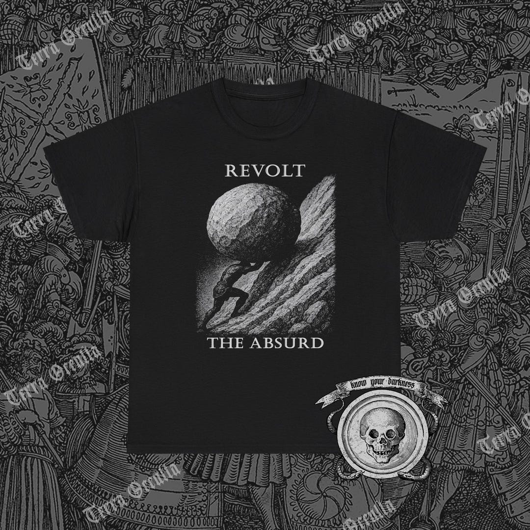 Revolt the Absurd Shirt, Myth of Sisyphus, Absurdism - Etsy