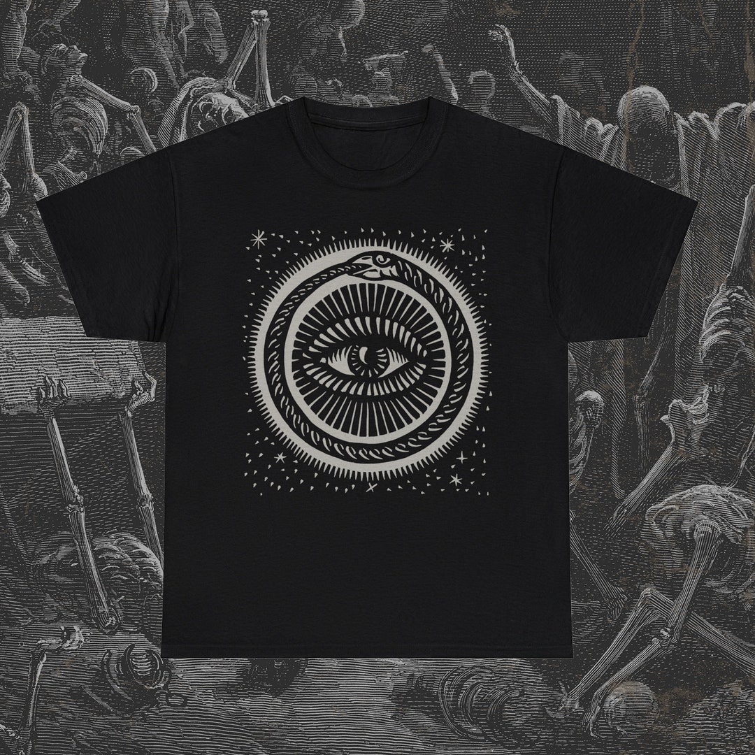 Ouroboros Shirt, All Seeing Eye Shirt, Serpent Shirt, Ex Libris Shirt ...
