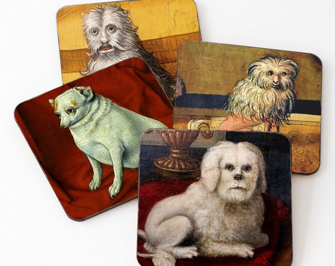Medieval Dog Coasters - Set of 4 - Etsy