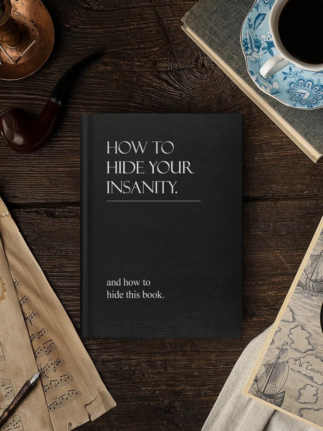 How to Hide Your Insanity Hardcover Journal, Fake Self Help Book, Funny ...