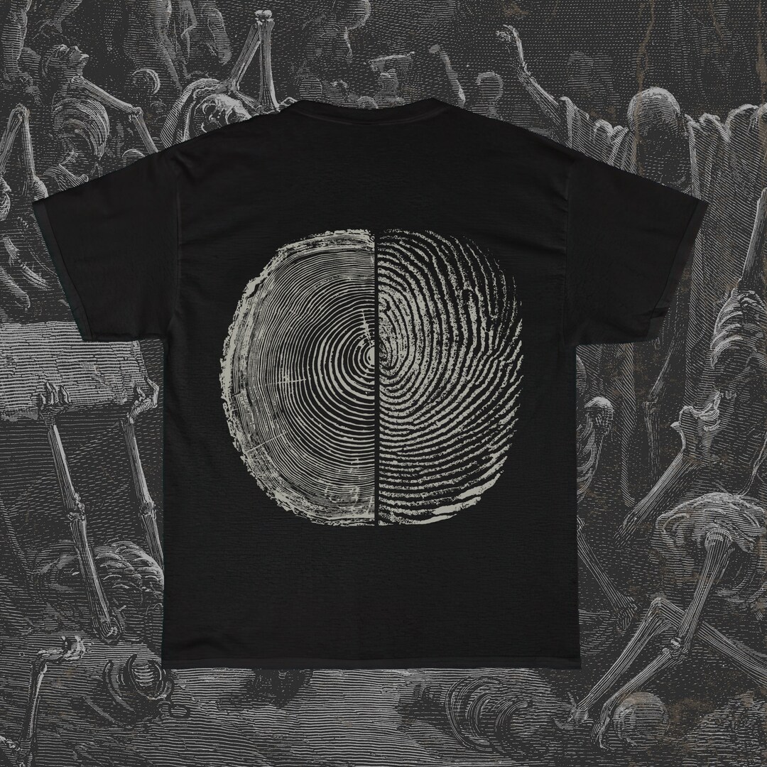 Tree Rings Shirt, Fingerprint Shirt, Tree Stump Shirt, Forest T-shirt ...