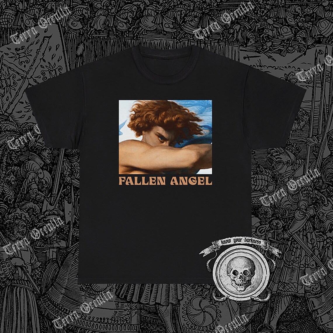 The Fallen Angel Shirt, Alexandre Cabanel, Lucifer - Etsy Canada
