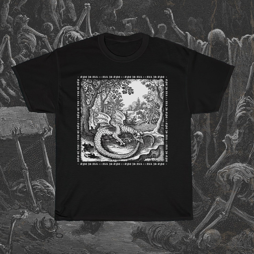Ouroboros T-shirt, All is One Shirt, Alchemy T-shirt, Uroboros T-shirt ...