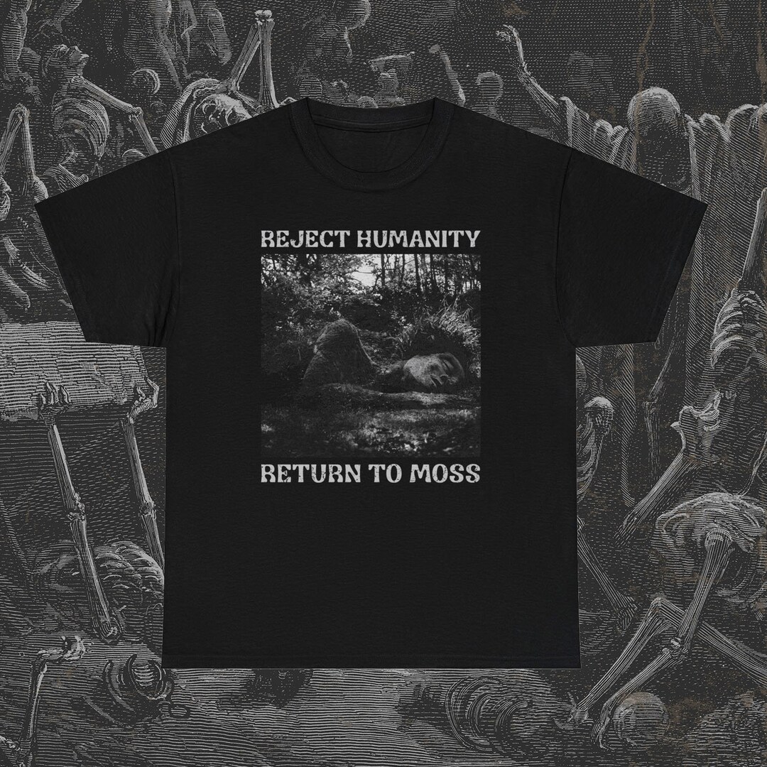 Reject Humanity Return to Moss Shirt, Lichen Shirt, Forest Shirt, Pagan ...