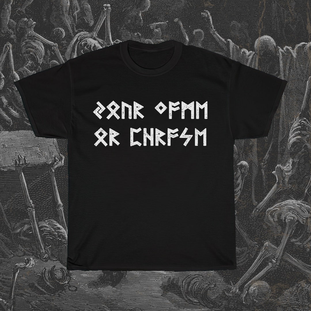 YOUR NAME or PHRASE in Elder Futhark Runes, Personalized Shirt, Custom ...