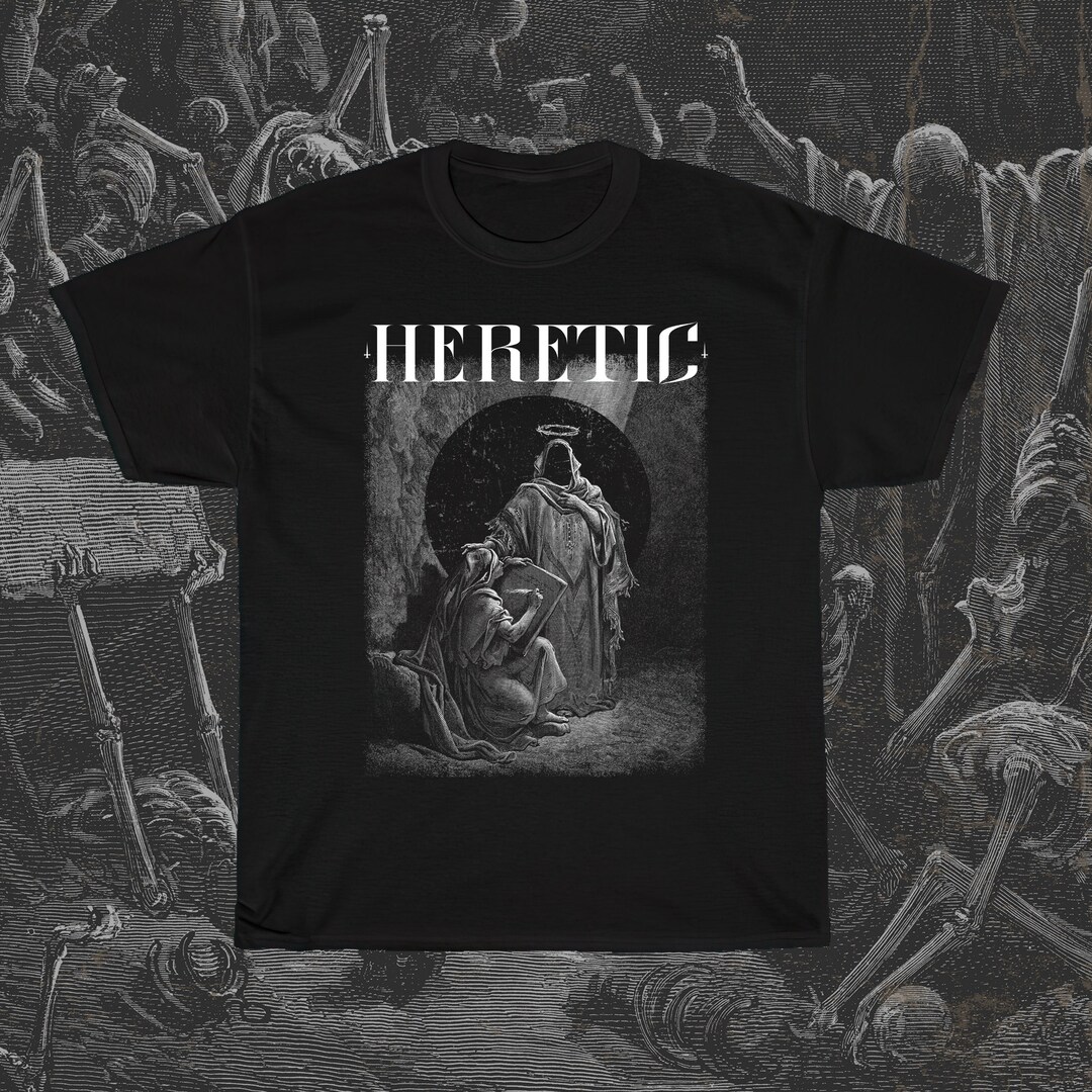 Heretic T-shirt, Gustave Doré Shirt, Satanic Shirt, Evil Priest Shirt ...