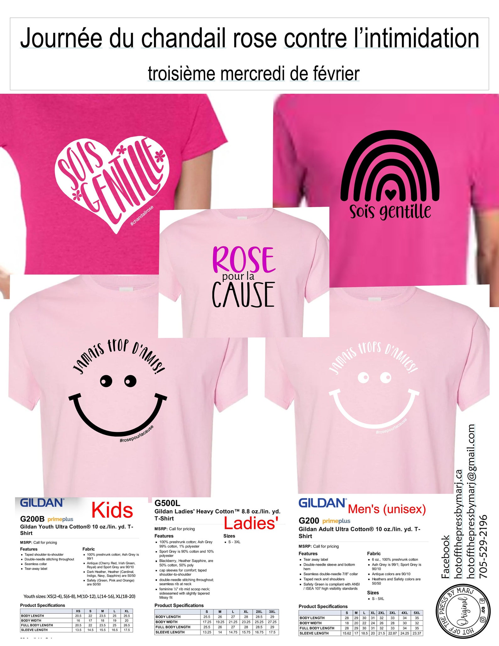 Journée Du Chandail Rose Contre L'intimidation, Pink Shirt Day, Rose ...