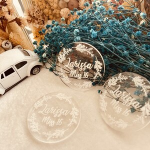 Personalized Acrylic Clear Name Tag Clear Name Place Cards - Etsy