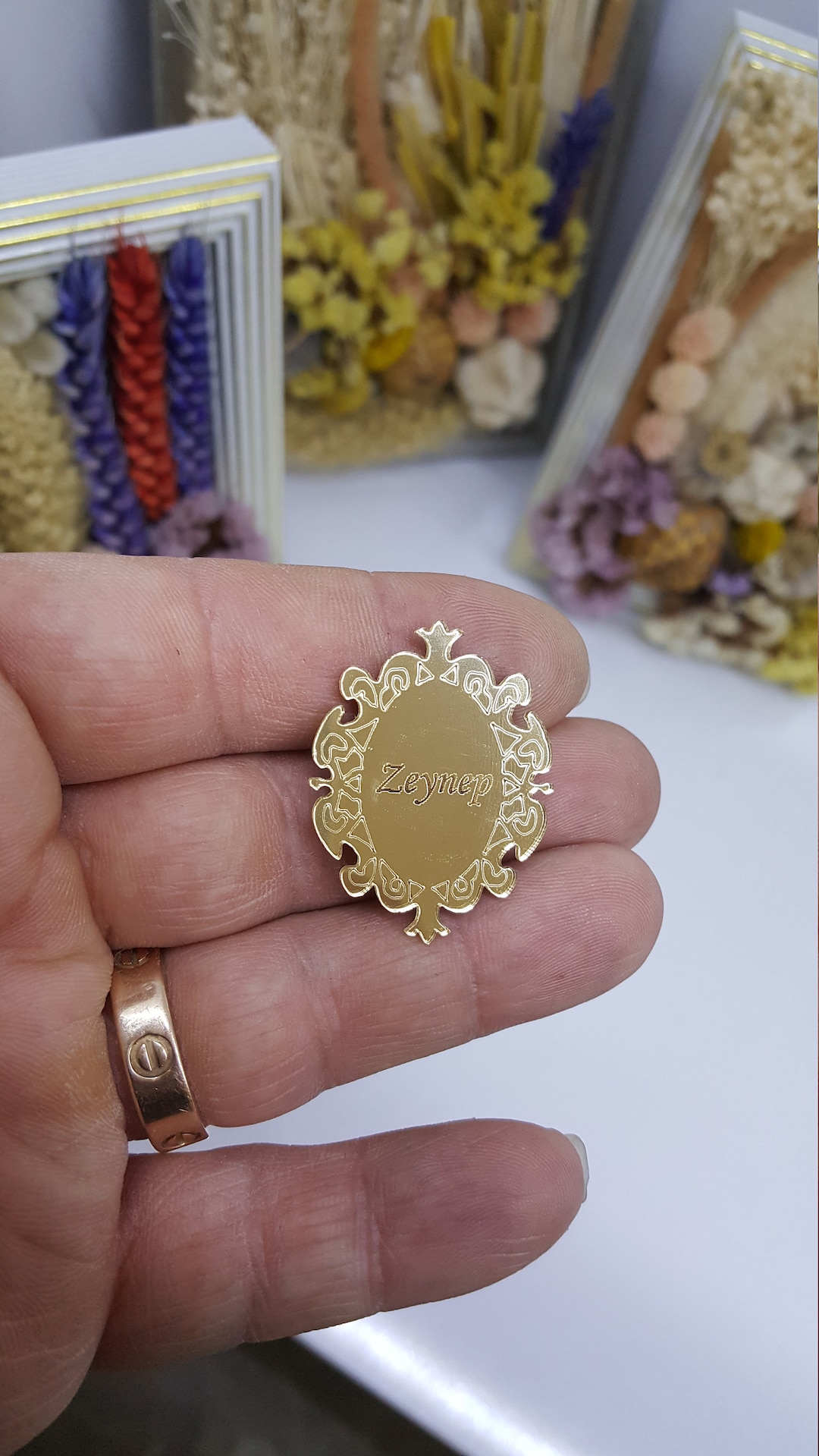 Customizable Acrylic Mirror Tags - Vintage Style - Perfect Bridesmaid ...