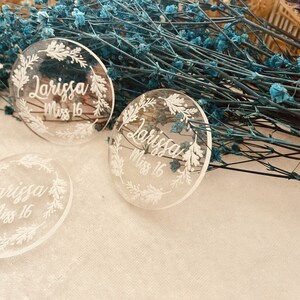 Personalized Acrylic Clear Name Tag Clear Name Place Cards - Etsy