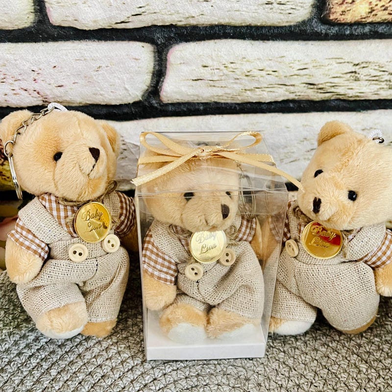 Teddy Bear Keychain - Etsy