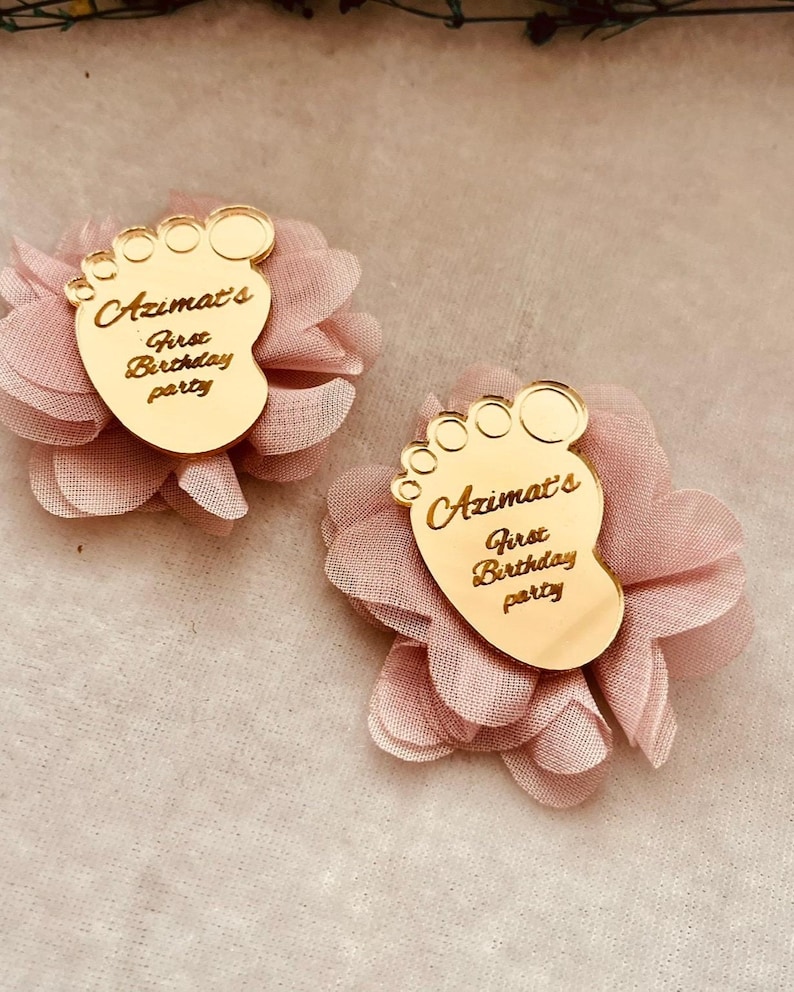 Personalized Gold Baby Feet Magnet, Baby Shower Favor - Etsy Australia