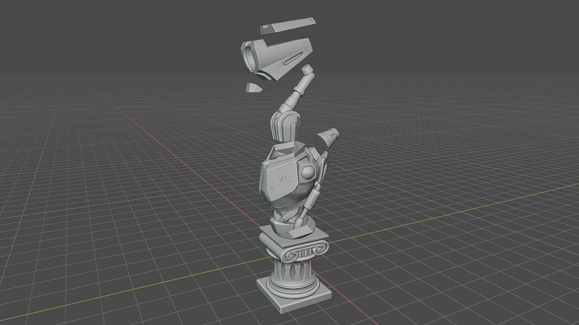 ULTRAKILL V1 Bust Sculpture 3D Model - Etsy