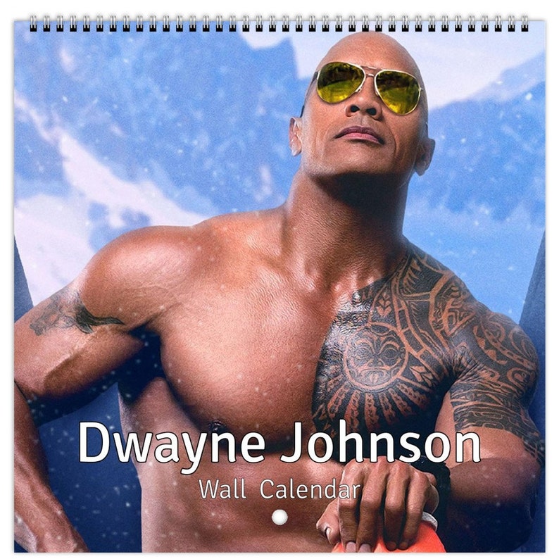 Dwayne Johnson Personalised 2024 Large Wall Calendar 12 Month Planner ... Dwayne Johnson Personalised 2024 Large Wall Calendar 12 Month Planner ...