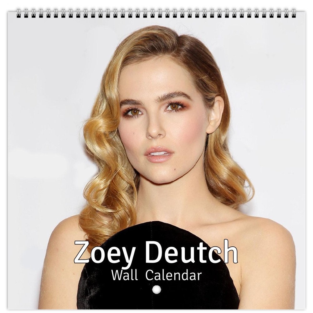 Zoey Deutch Personalsied 2024 Large Wall Calendar 12 Month Planner ...