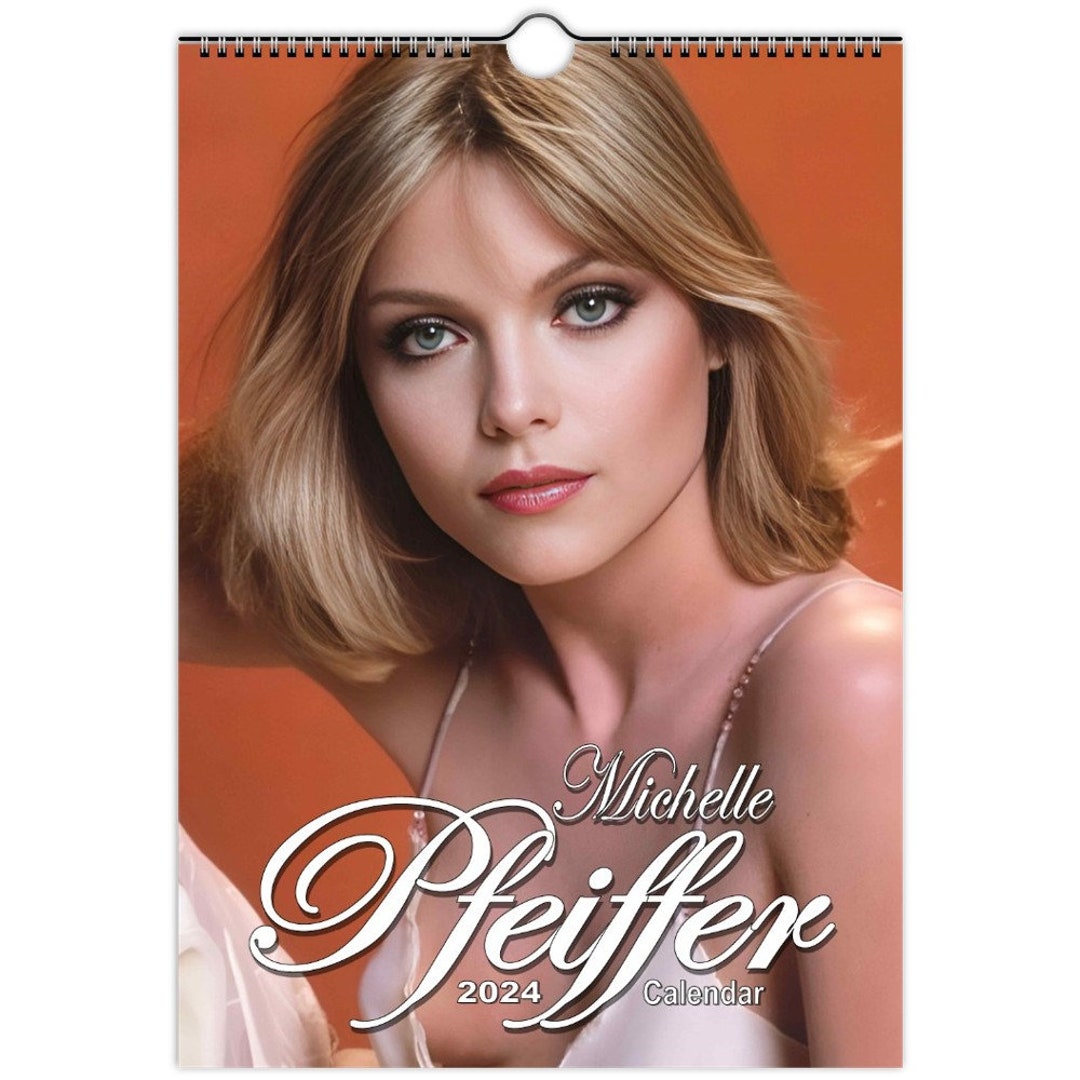 80s Beautiful Michelle Pfeiffer 2024/25 Choose Start Month Calendar ...
