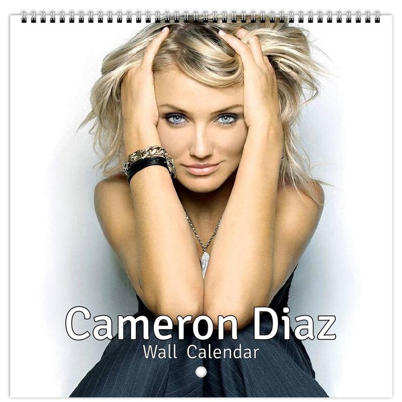 Cameron Diaz Personalised 2024 Large Wall Calendar 12 Month Planner ...