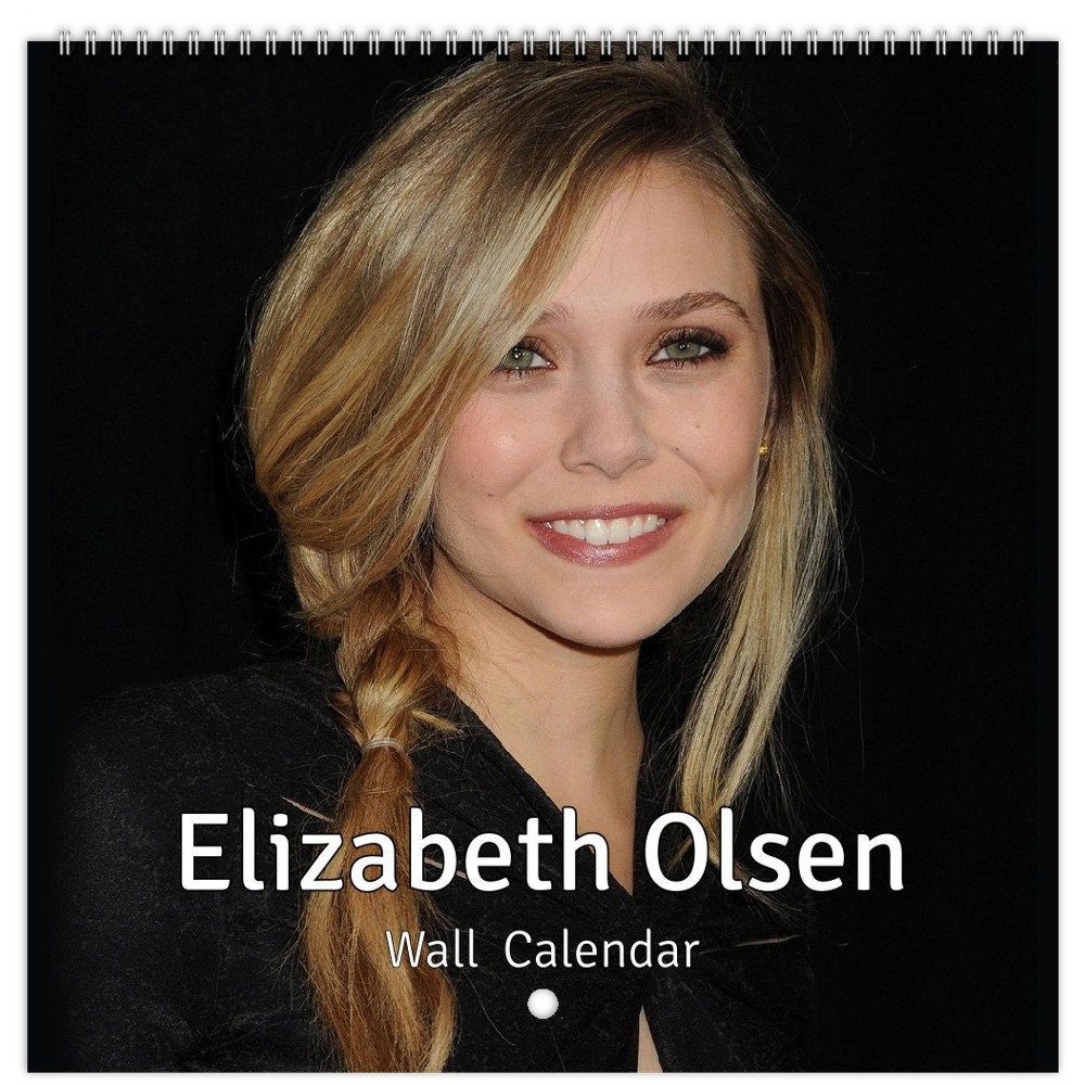 Elizabeth Olsen Personalised 2024 Large Wall Calendar 12 Month Planner ...