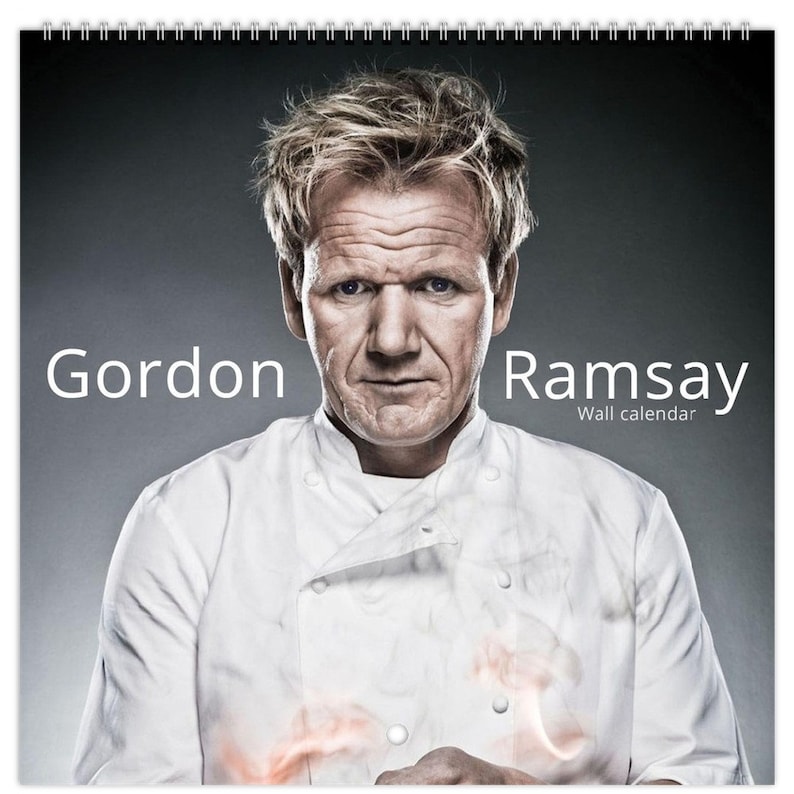 Gordan Ramsey Personalised 2024 Large Wall Calendar 12 Month Planner ...
