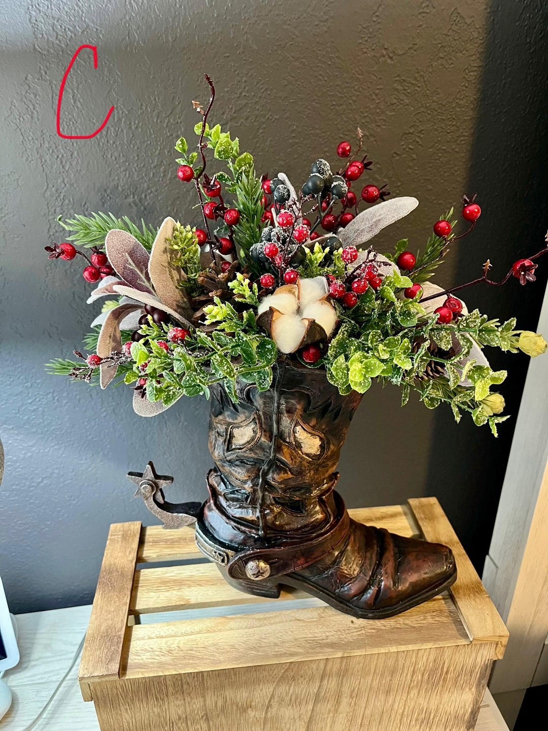 Boot Flower Arrangements - Etsy