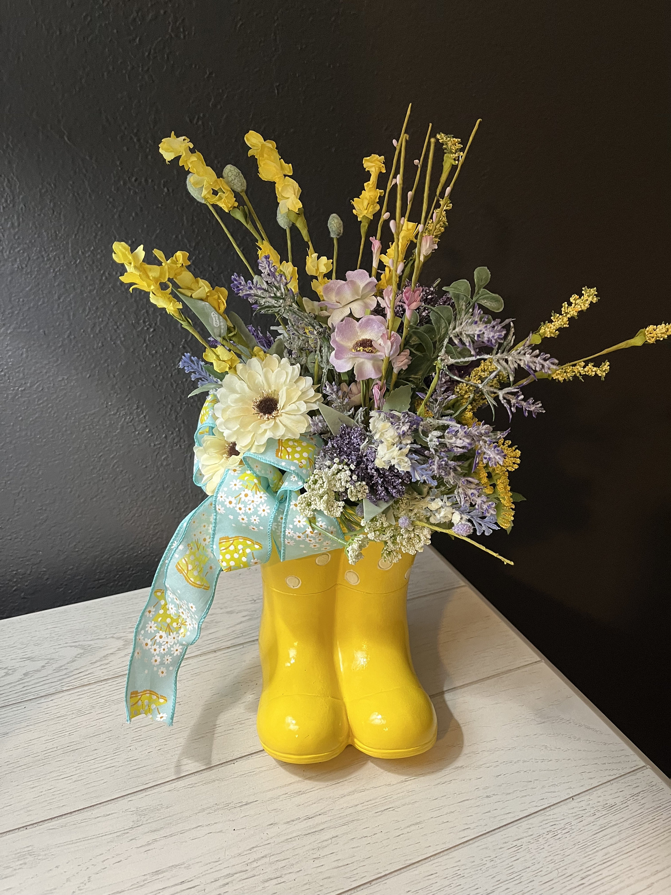 Flower Filled Rain Boots - Etsy