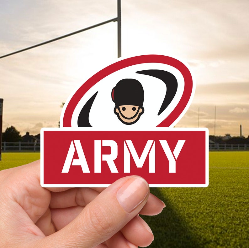 Army Rugby Quality Vinyl Sticker, Army Navy Rugby 100mm Wide - Etsy