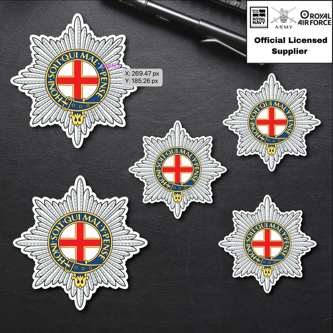 5 X Coldstream Guards Vinyl Stickers 2x 75mm, 3x 50mm Official Mod ...