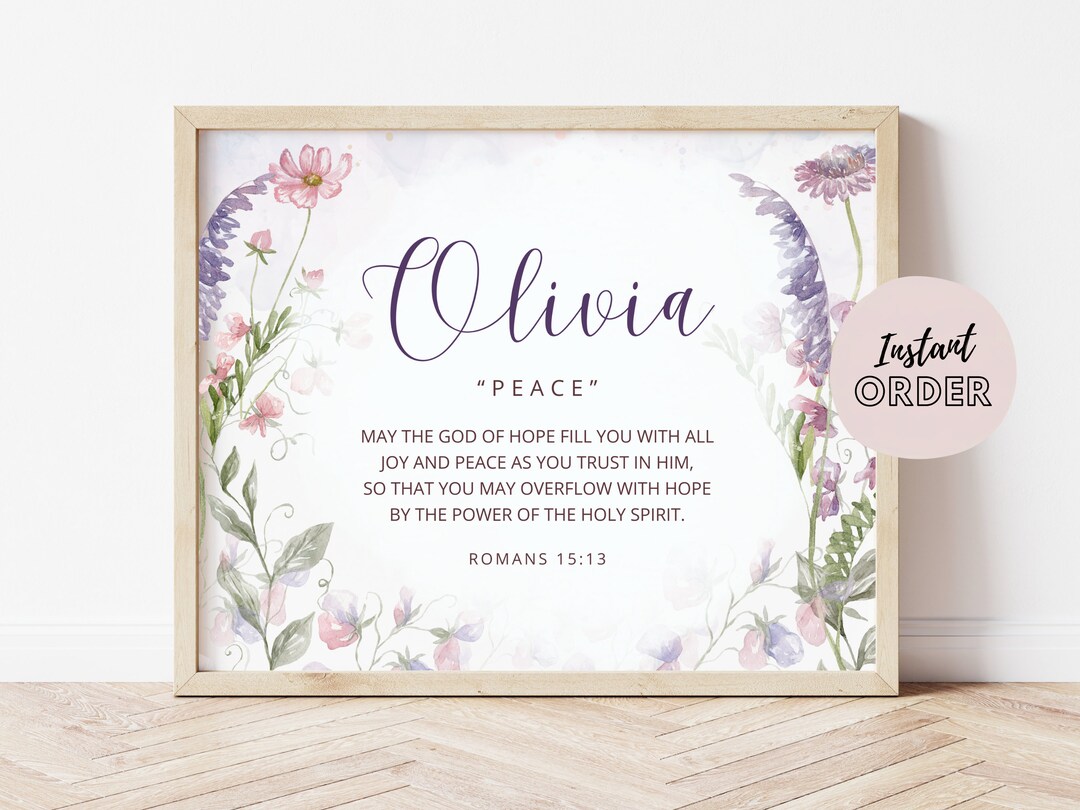 Olivia Name Meaning Sign, Olivia Meaning Peace, Olivia Biblical Meaning ...