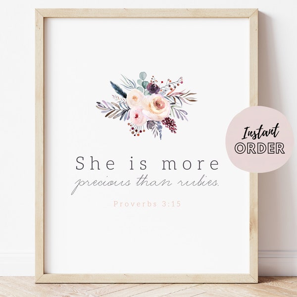 Proverbs 3 15 - Etsy
