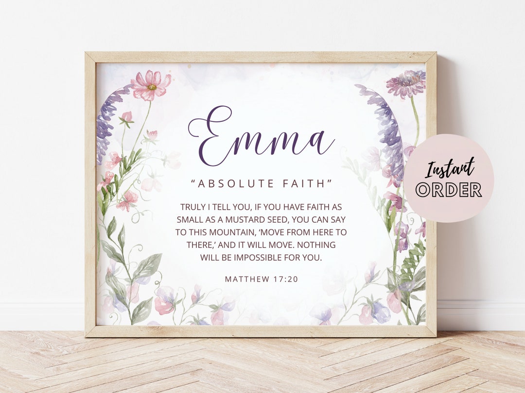 Emma Name Meaning, Name Meaning Printable, Emma Biblical Meaning, Emma ...
