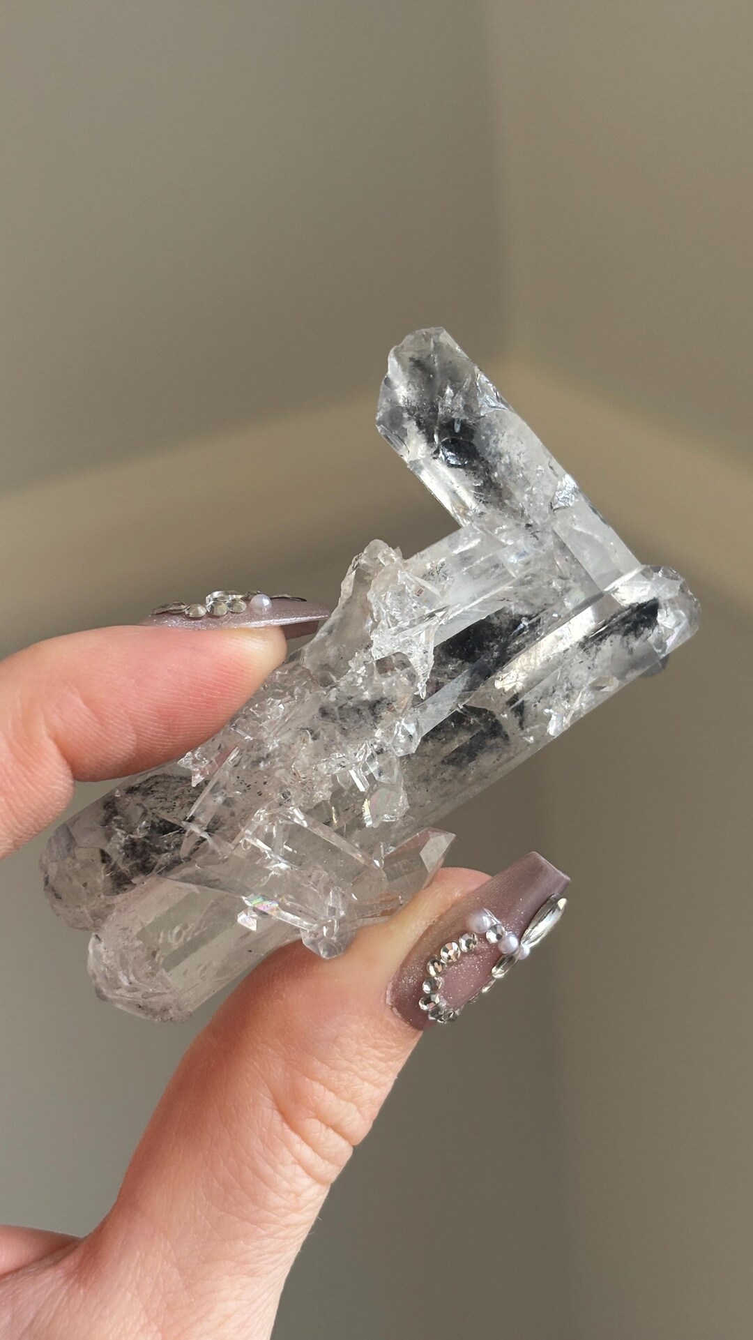 Jinkouhe Quartz With Black Carbon Inclusions – Chaotic Glossy DT ...