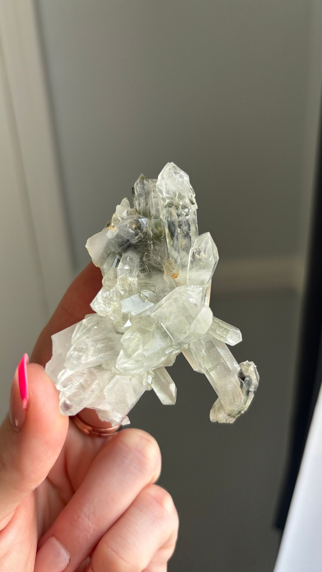 Pakistani Chlorite Quartz, Chlorite Inclusions, Crazy Unique Structure ...