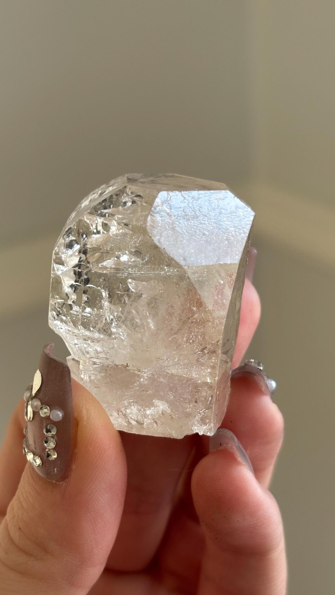 Champagne Topaz With Complex Diamond Termination – Chunky, Rainbow ...