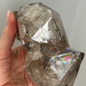 Large Herkimer Diamond Quartz Twin, Skeletal/ Elestial Formation ...