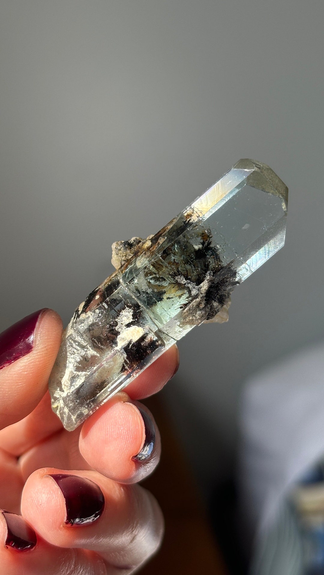 Exquisite Aquamarine Specimen, Gem Clarity With Diamond Cut Head ...